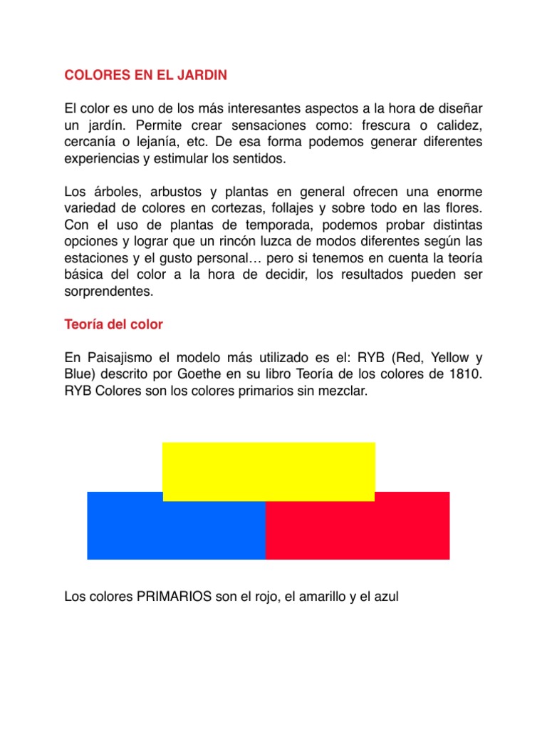 Teoria Del Color | PDF | Color | Amarillo