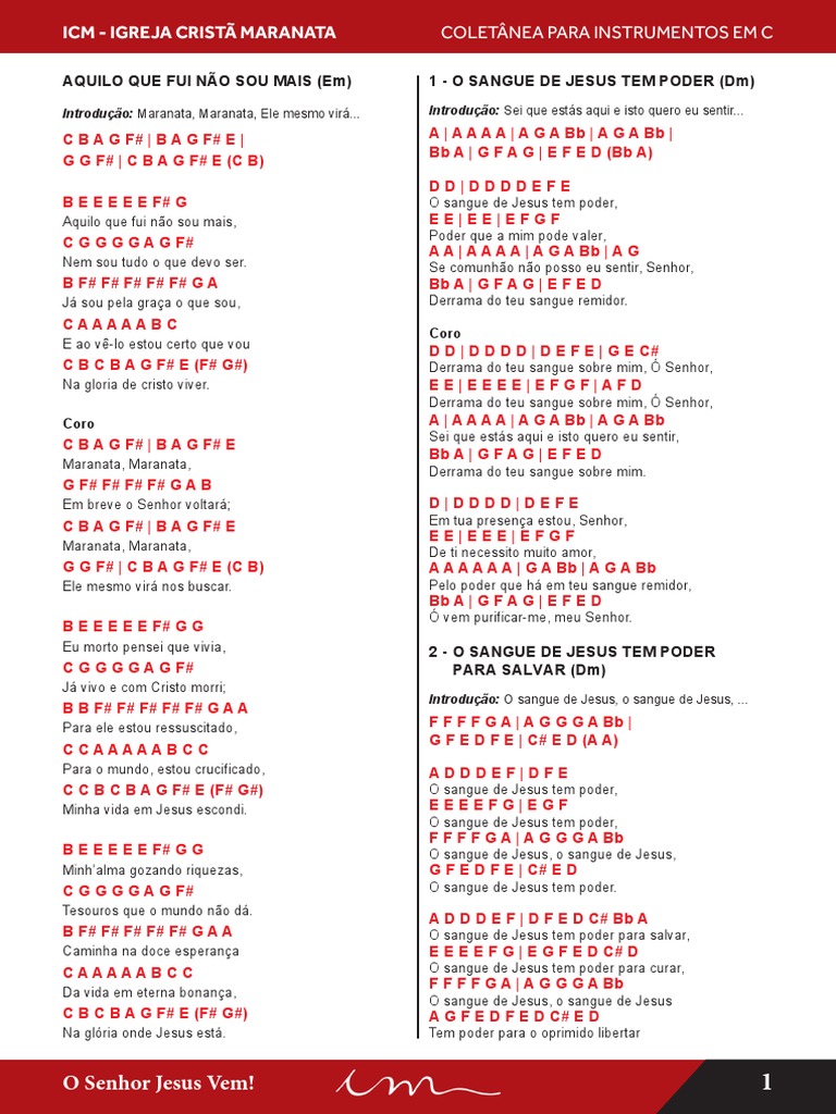 Coletânea Melódica - ICM | PDF