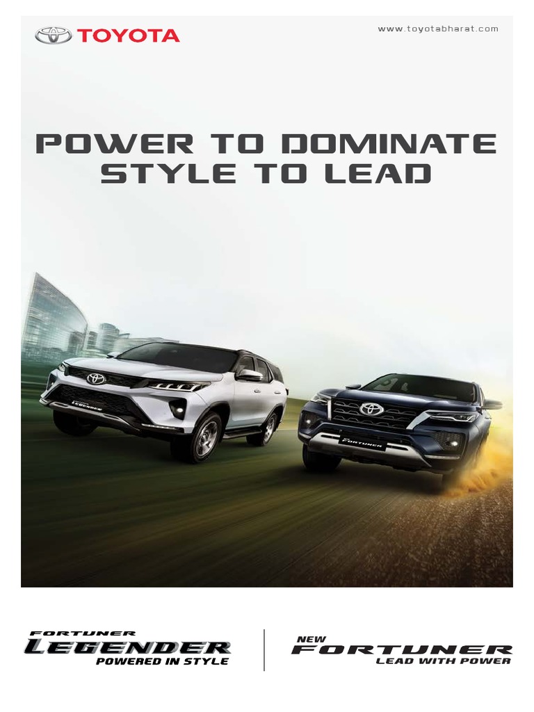2025 Toyota Fortuner Brochure PDF | PDF