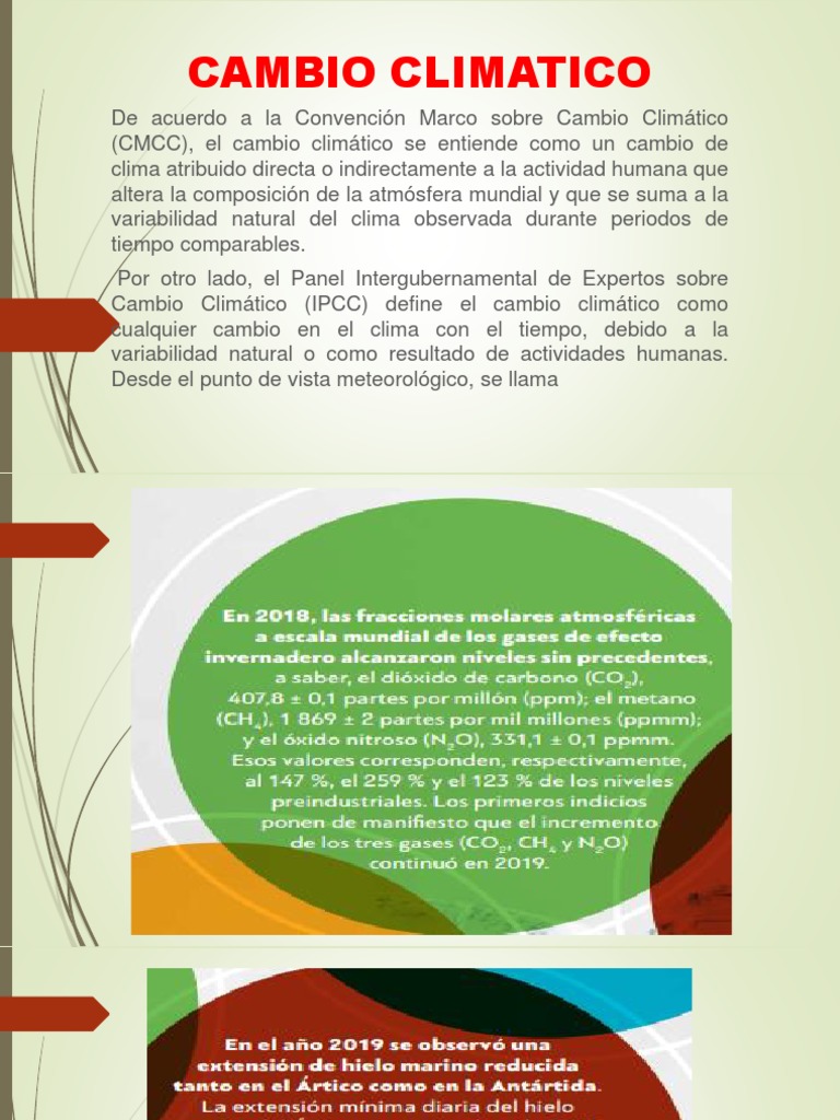 Cambio Climatico | PDF | Gases de efecto invernadero | Cambio climático