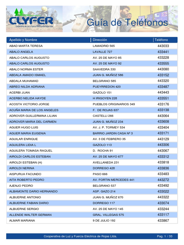 Guia Telefonica | PDF