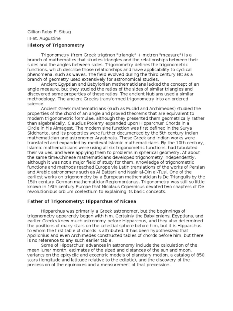 Tri Go | PDF | Trigonometry | Geometry