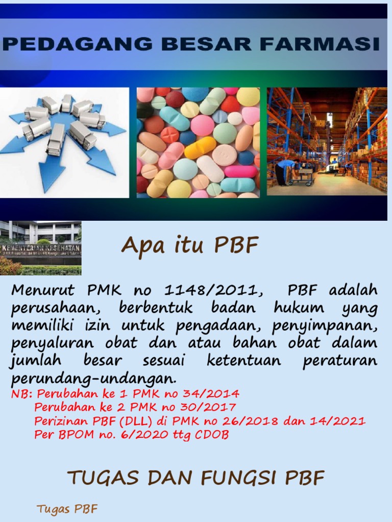 1a - Pedagang Besar Farmasi (PBF) Power Point | PDF 1a - Pedagang Besar Farmasi (PBF) Power Point | PDF