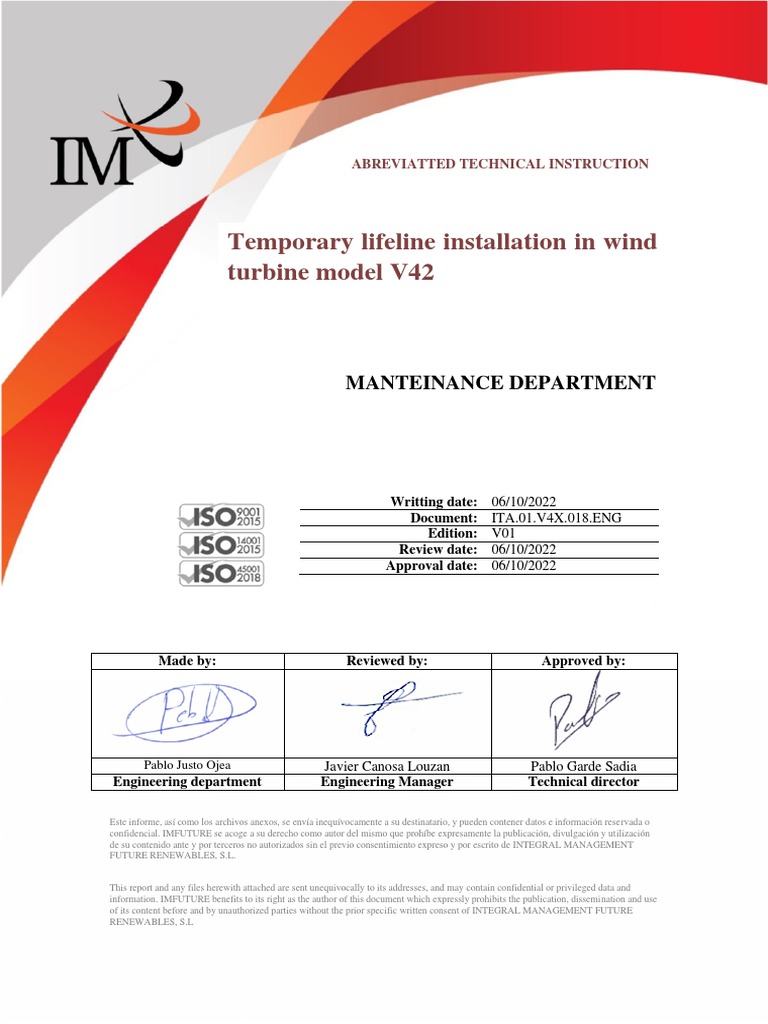 Temporary Lifeline Installation | PDF | Anchor | Ladder
