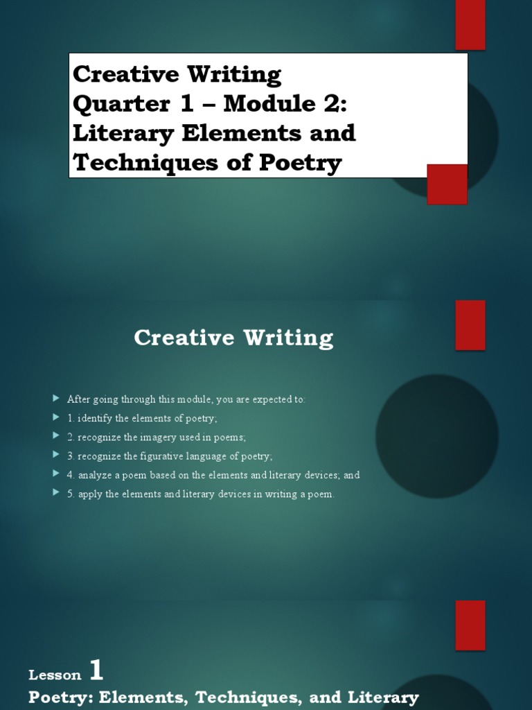 Creative Writing 1st Q Module 2 | PDF