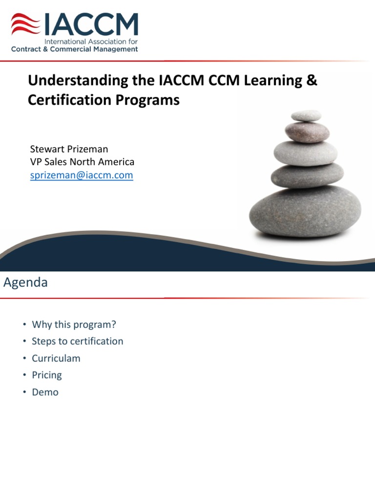 Understanding The IACCM CCM Learning & Certification Programs | PDF ...