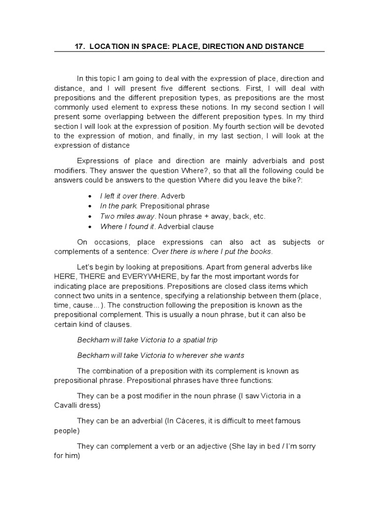 Location in Space | PDF