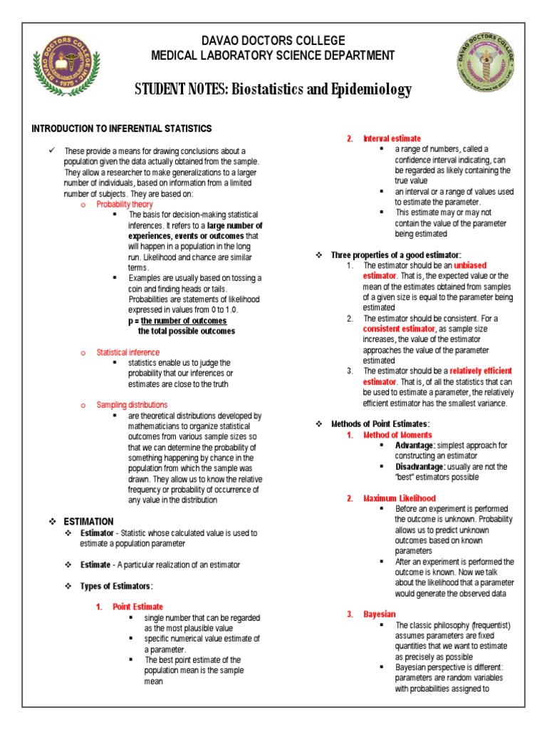 4 Estimation Handout | PDF | Estimator | Statistics 4 Estimation Handout | PDF | Estimator | Statistics
