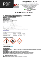 Vigon SC 200 - Hoja de Seguridad | PDF | Agua | Residuos