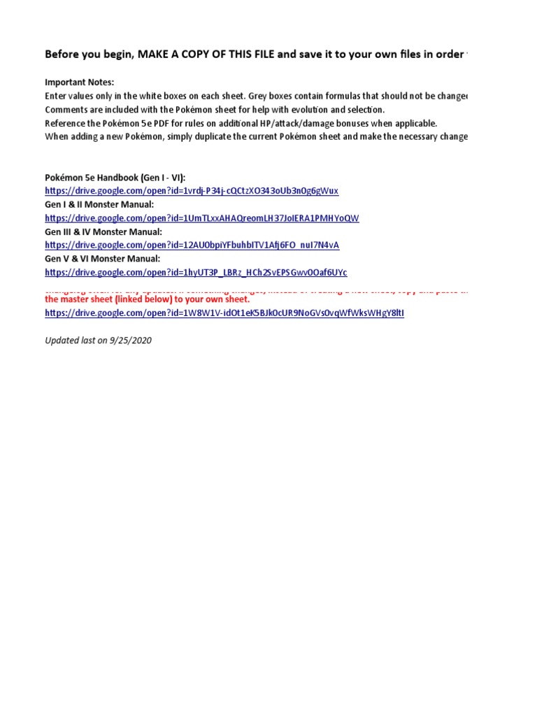 Character Sheet Template | PDF