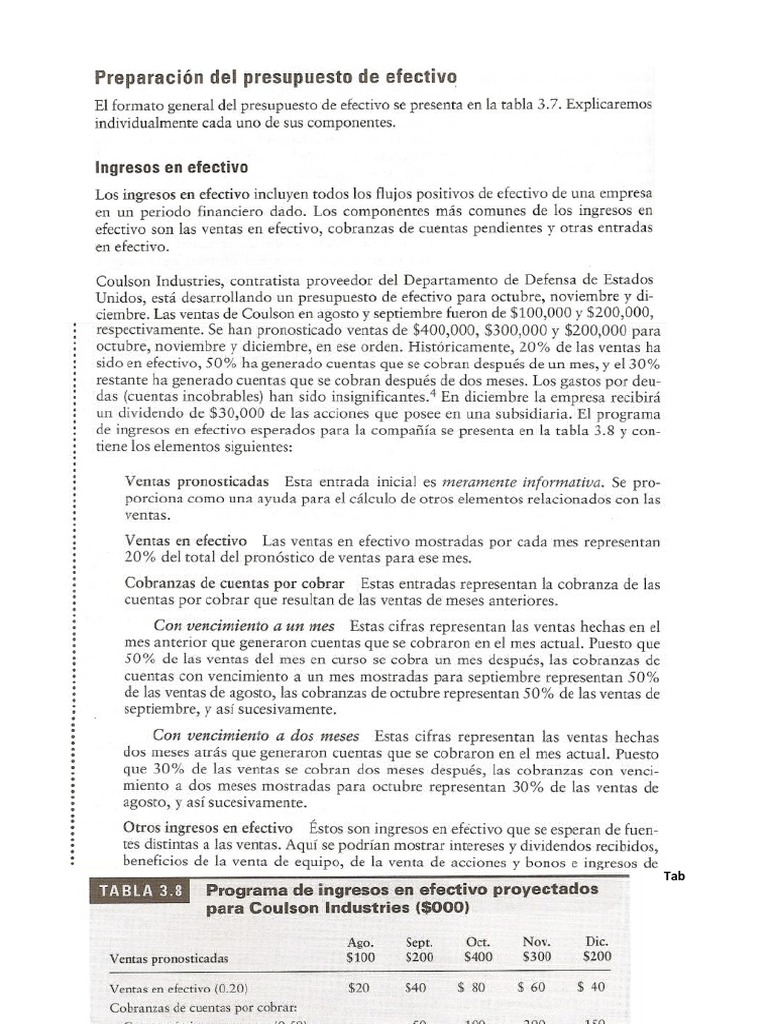 Presupuesto de Efectivo - 4A | PDF | Presupuesto | Economias Presupuesto de Efectivo - 4A | PDF | Presupuesto | Economias