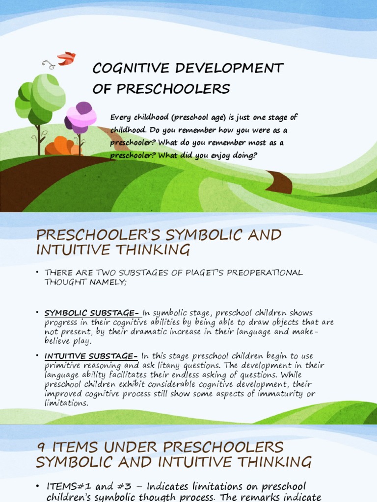 Preschool Cognitive Development | PDF | Human Development | Mental ...