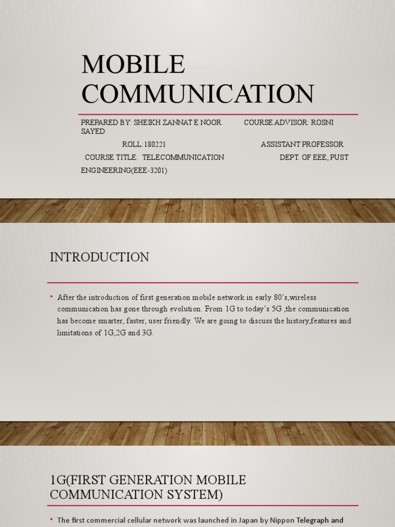 Mobile Communication | PDF | 3 G | Telecommunications