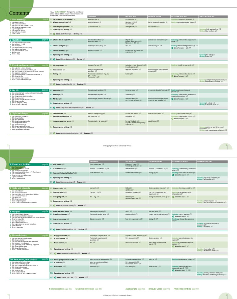 Navigate A1 Syllabus | PDF