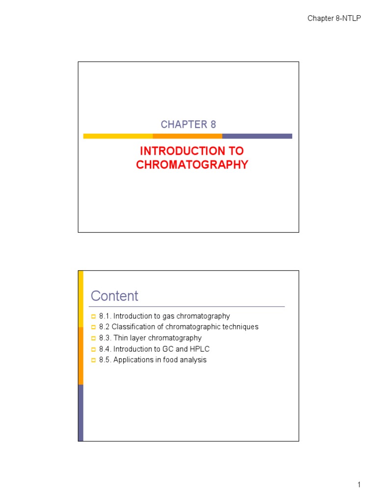 CHAPTER 8 Introduction To Chromatography Handout | PDF | Chromatography ... CHAPTER 8 Introduction To Chromatography Handout | PDF | Chromatography ...