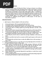 Prayer To Cast Out The Python Spirit | PDF | Jesus | Satan