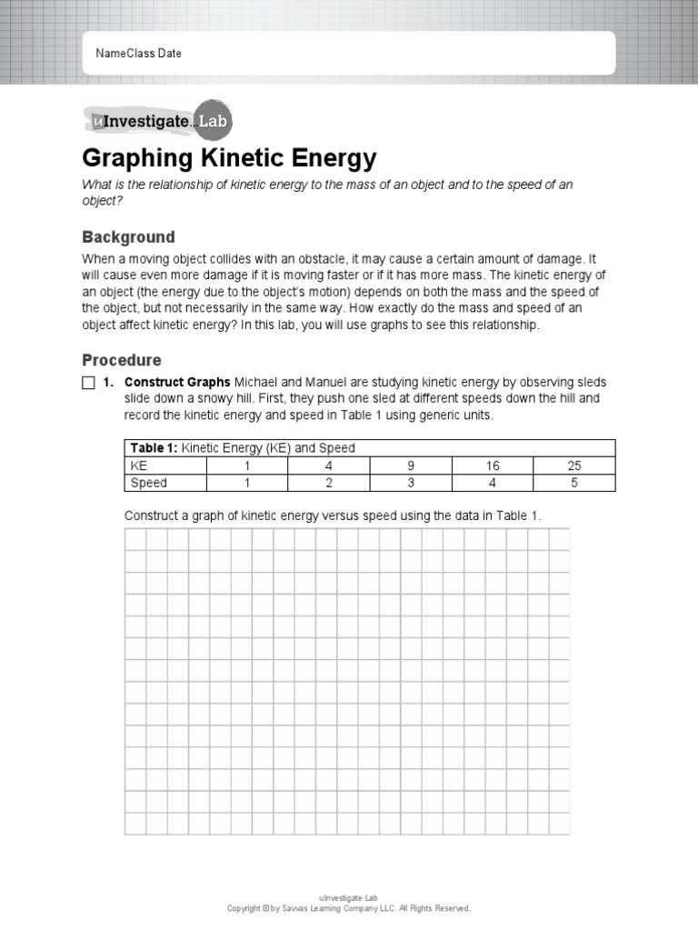 MGPS SC en UInvestigate Lab GraphingKineticEnergy | PDF | Kinetic ...