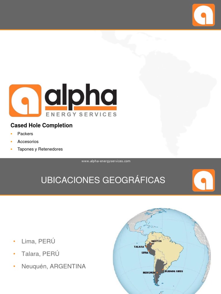 Alpha Energy Services - Cased Hole Completion | PDF | Ingeniería mecánica