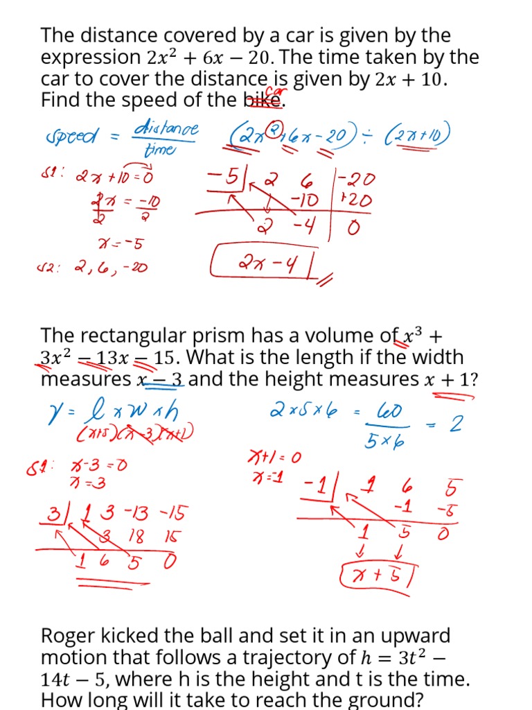 Review Polynomials Problem Solving | PDF
