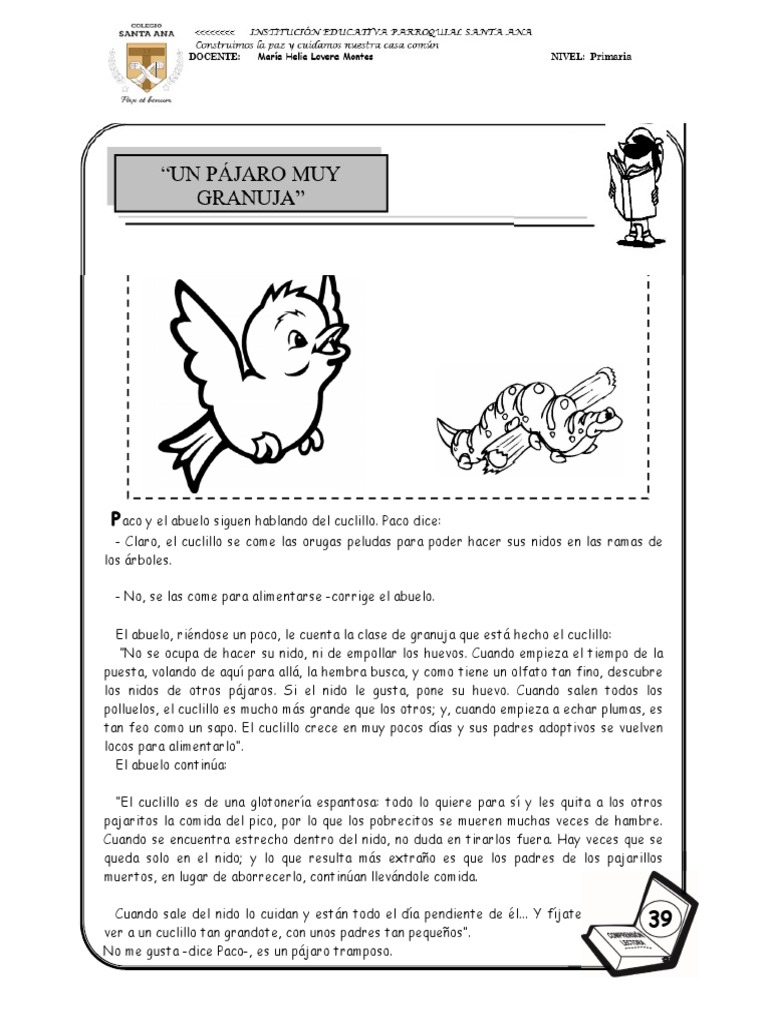 El cuclillo: un pájaro granuja | PDF