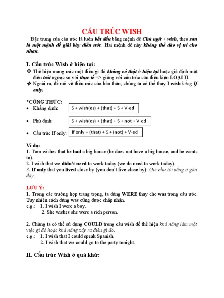 Cấu Trúc Wish | PDF