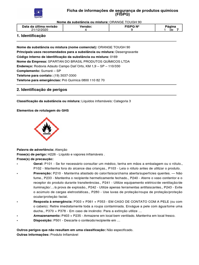 Fispq Orange Tough 90 | PDF