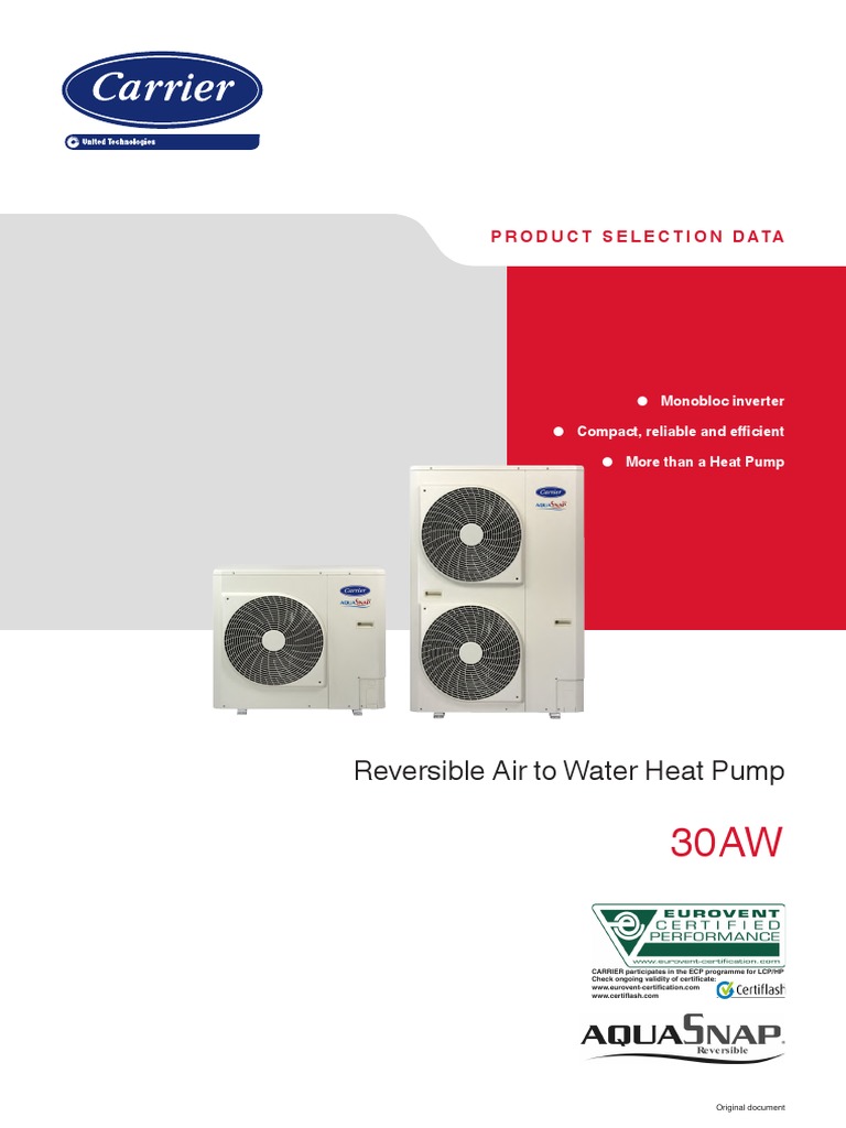 PSD 30AW LR 3 1 Carrier | PDF | Water Heating | Power Inverter