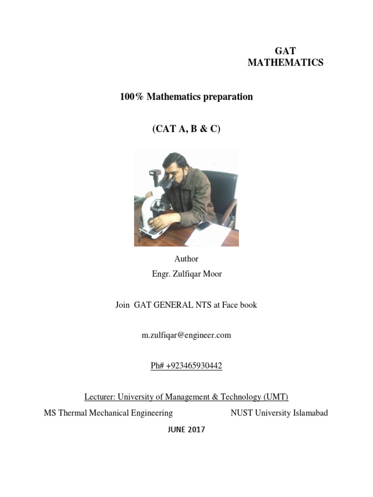 GAT Maths | PDF