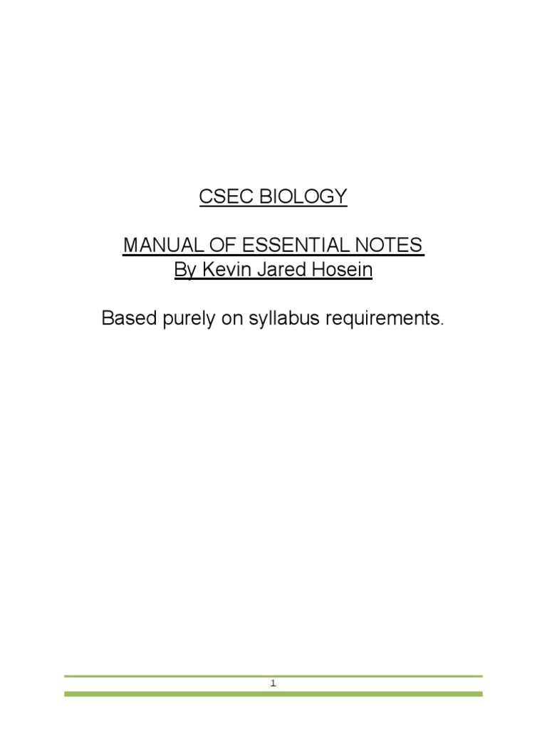CSEC Biology Manual | PDF | Leaf | Food Web