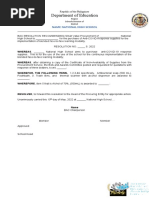 BAC Resolution Sample Declaring Failure of Bidding | PDF | Government