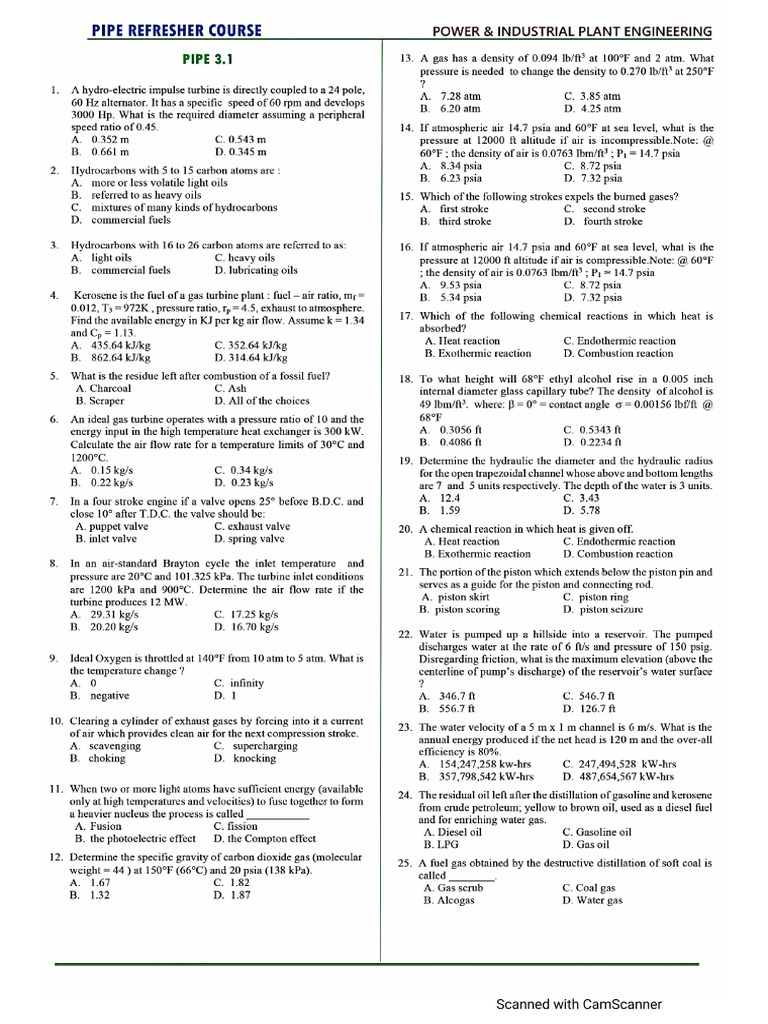 Pipe Refresher 3 | PDF