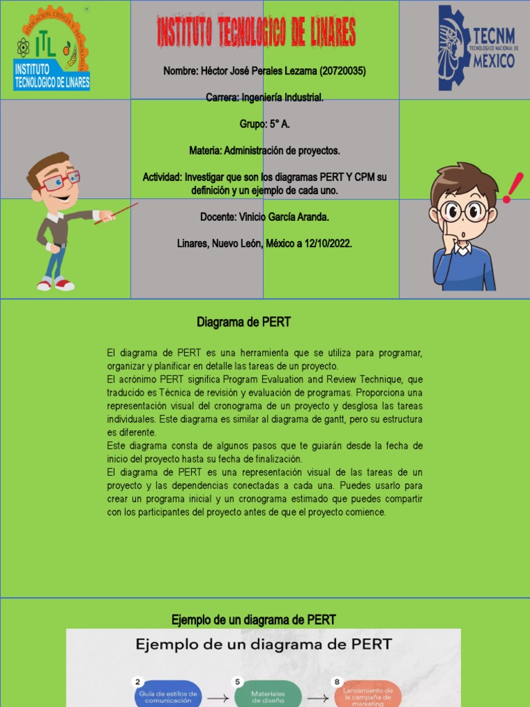 Diagramas PERT y CPM: Definición y Ejemplos | PDF | Matemáticas Aplicadas | Ciencia de sistemas