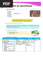 D1 A2 SESION Costumbres y Tradiciones de Mi Familia | PDF | Evaluación ...