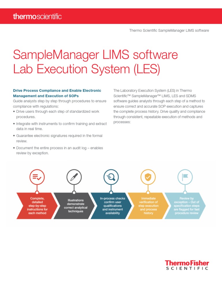 Laboratory Execution System Les Brochure | PDF | Laboratories | Real ... Laboratory Execution System Les Brochure | PDF | Laboratories | Real ...