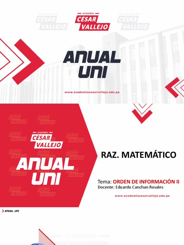 RM - Semana 5 - Orden de Información Ii | PDF