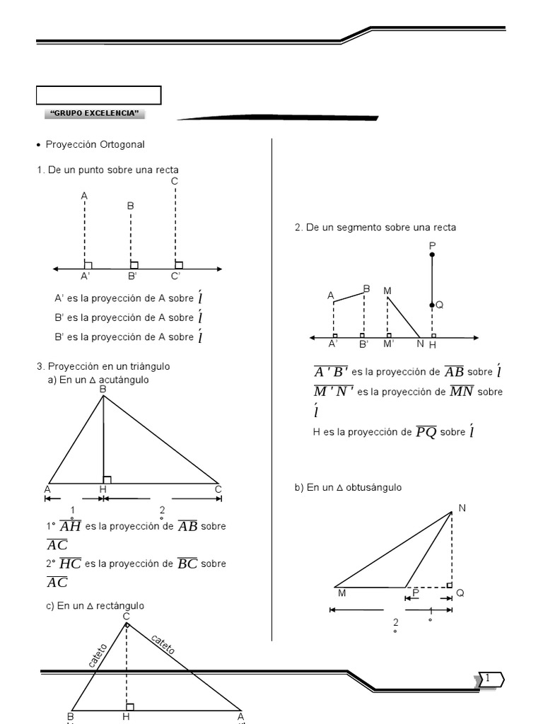 Tema 11 Relaciones Metricas en El Triangulo Rectangulo | PDF | Triángulo | Geometría Elemental
