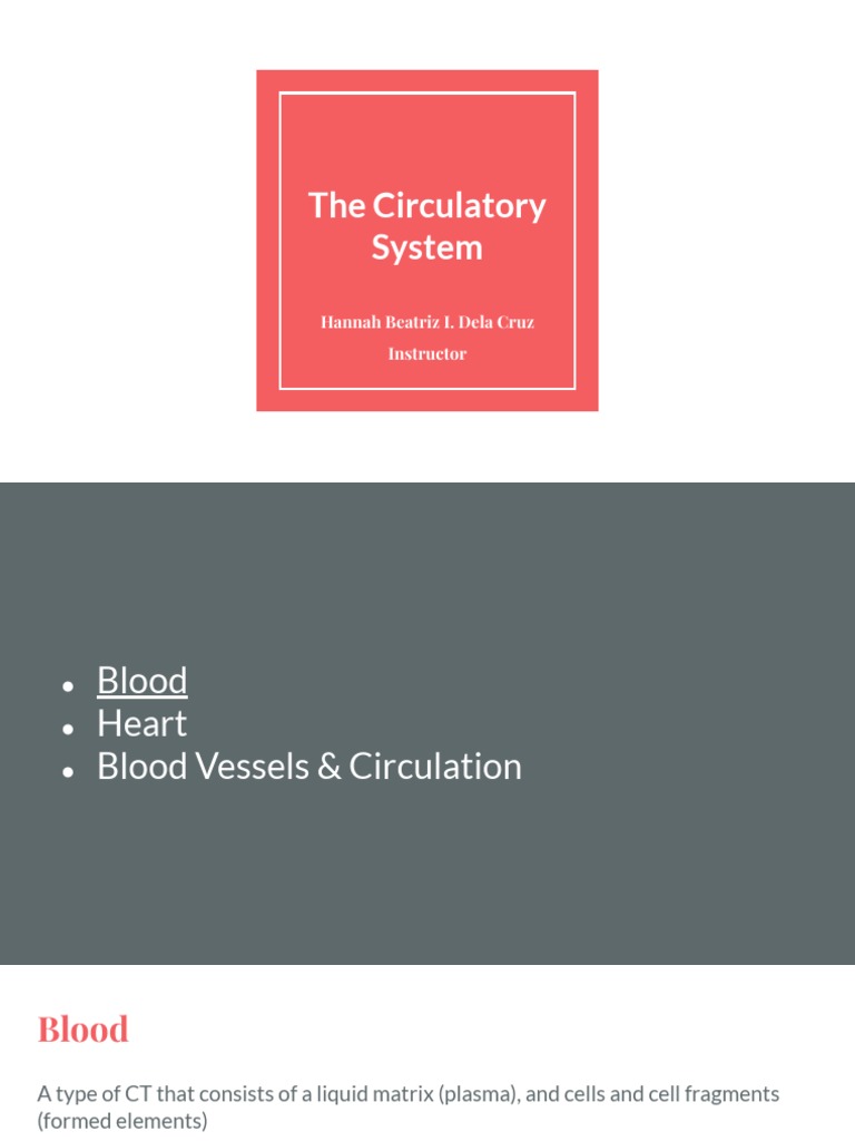 CVS - Blood | Download Free PDF | Blood Type | Animal Physiology