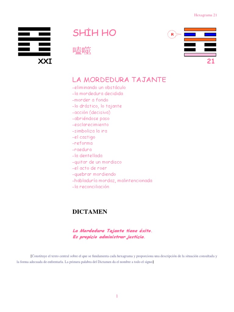 Hexagram A 21 | PDF | Yin y yang