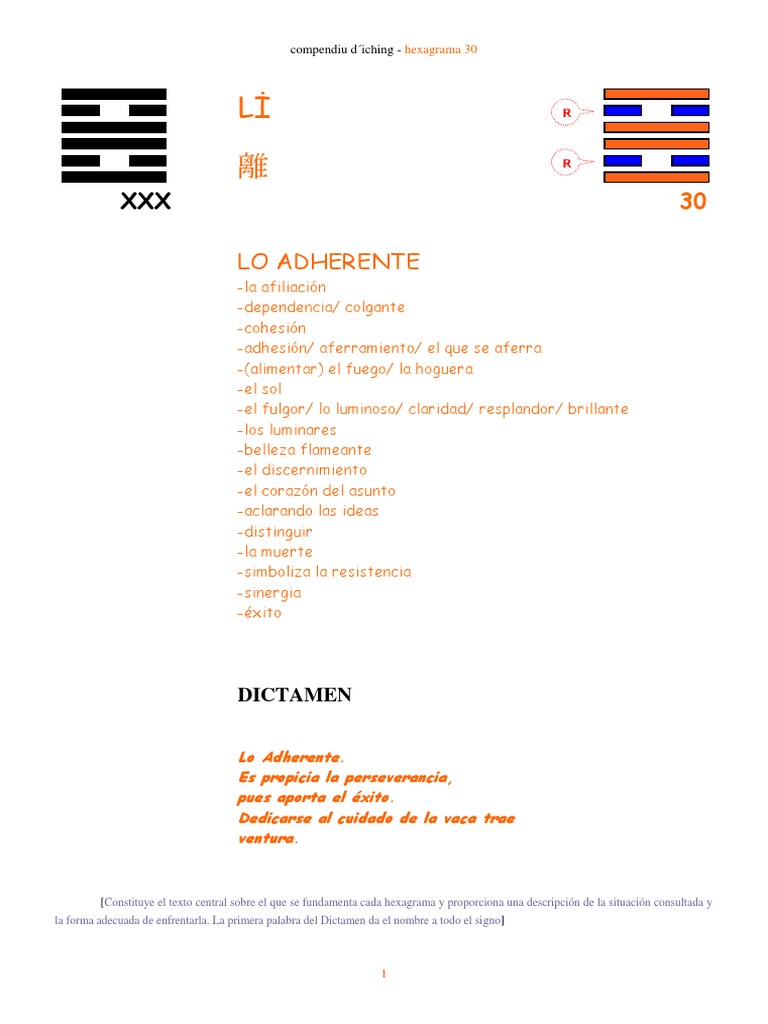 Hexagram A 30 | PDF | Yin y yang