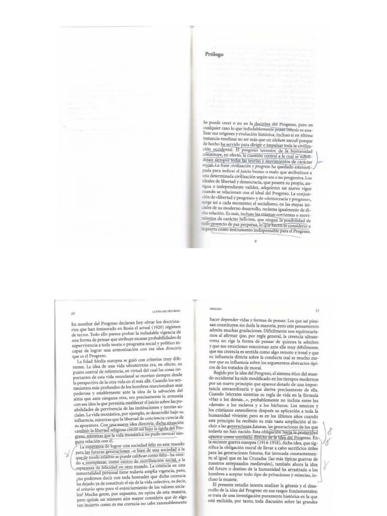 4 La Idea de Progreso Bury 1920 | PDF