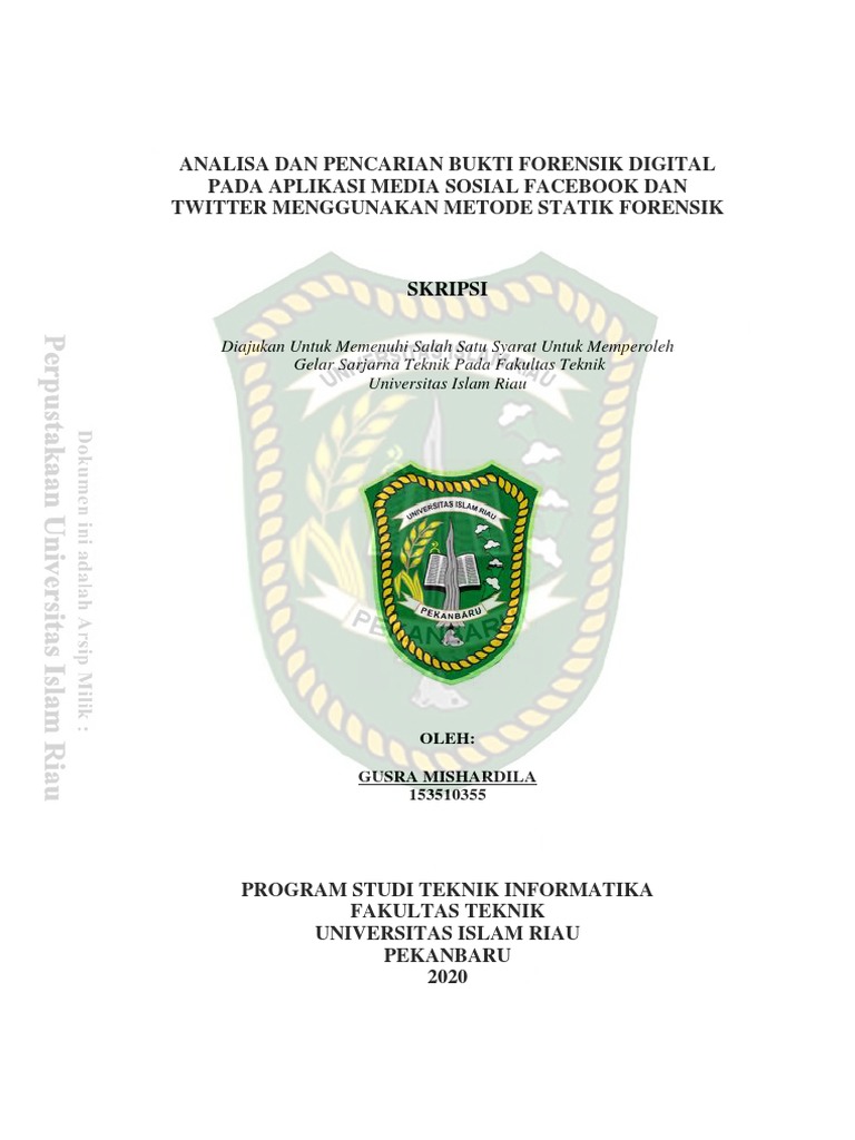 Forensik Digital di Facebook dan Twitter | PDF | Karier & Perkembangan ...