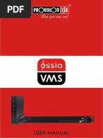 OSSIA VMS User Manual | PDF | Window (Computing) | Button (Computing)