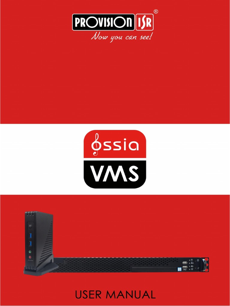 Ossia VMS HW Servers User Manual | PDF | Menu (Computing) | Digital ...