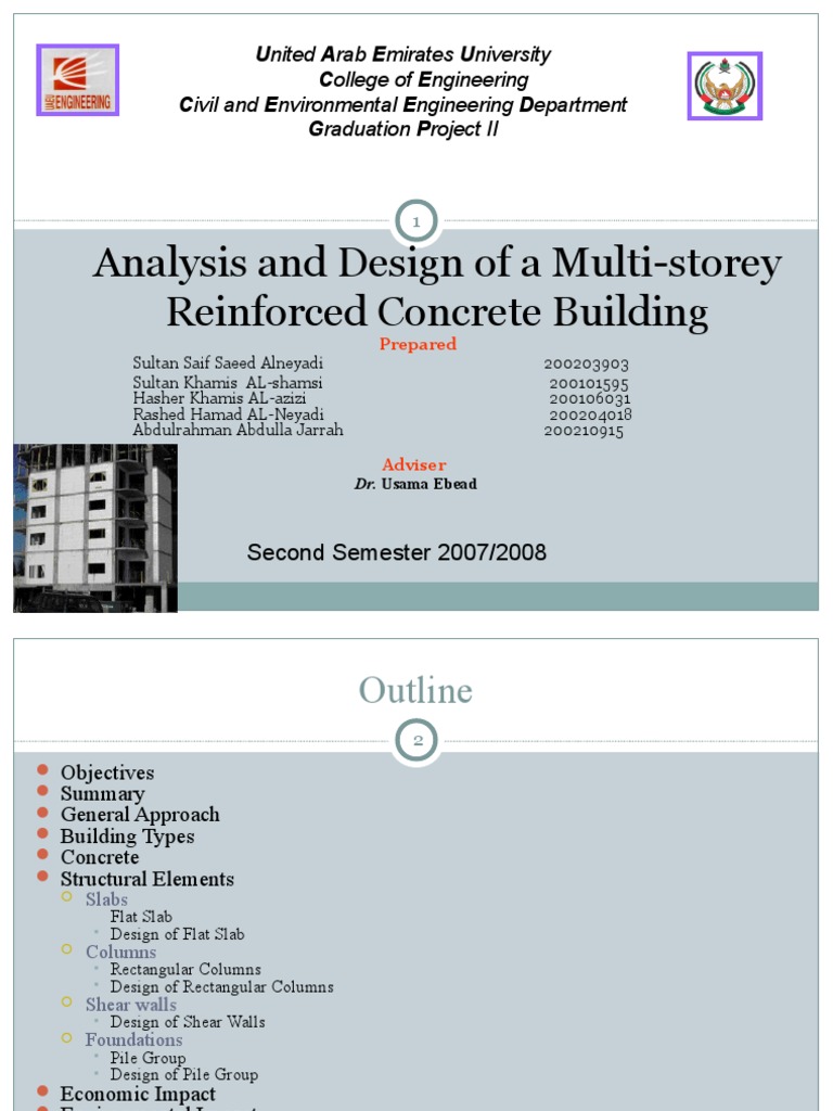 Multi-Storey Building Design in Abu Dhabi | PDF | Deep Foundation ...