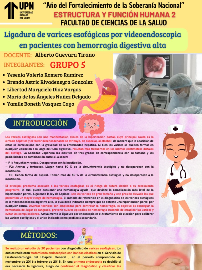 Ligadura de Varices Esofágicas Por Videoendoscopia en Pacientes Con ...