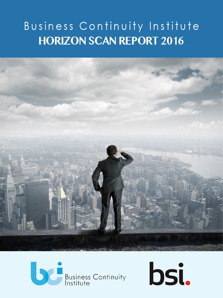 Informe Horizon Scan 2016 | PDF | Business Continuity | Computer Security
