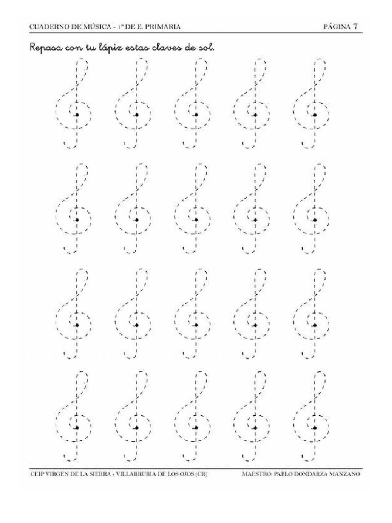 Clave de Sol Pontilhada | PDF