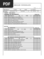 Check List - MT01 Manipulador Telescópico | PDF