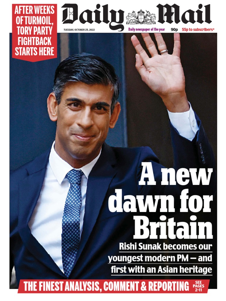 Daily Mail 2022-10-25 | PDF | Conservative Party (Uk) | Labour Party (Uk)