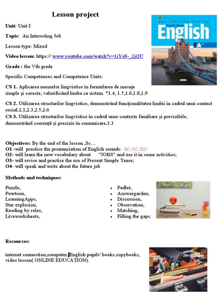 Lesson Project | PDF | Worksheet | Teachers